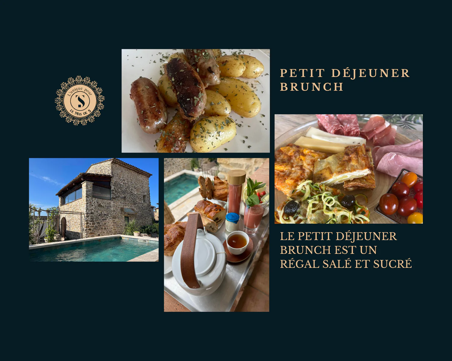 Petit-déjeuner - Brunch - Le Mas de S - Lunique-Gite